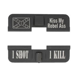AR-15 Ejection Port Dust Cover - Confederate Flag-1 Shot 1 Kill
