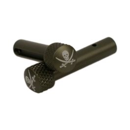 AR-15 Extended Takedown Pin - Jolly Roger-OD Green