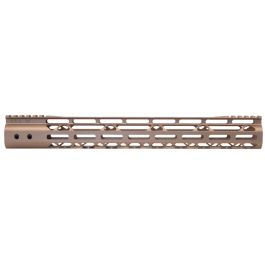 AR-15 12" Mod Lite Skeletonized M-LOK Free Float Handguard - KG Gunkote ...