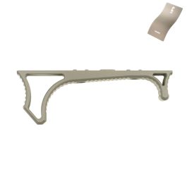 Lightweight Aluminum Hand Stop for M-LOK Slots - Cerakote Bull Shark Grey