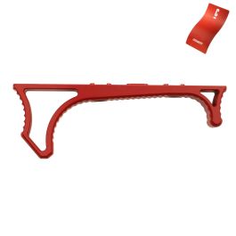 Lightweight Aluminum Hand Stop for M-LOK Slots - Cerakote Firehouse Red