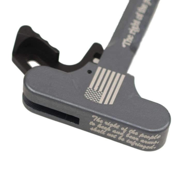 AR-15 Charging Handle - American 2nd Amendment - Anodized Gray