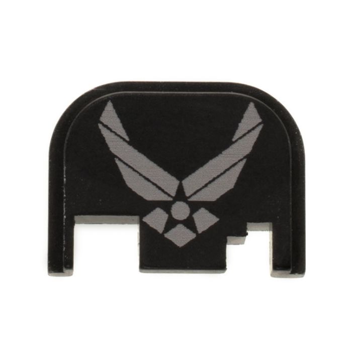 Glock Rear Slide Plate - Air Force - Anodized Black