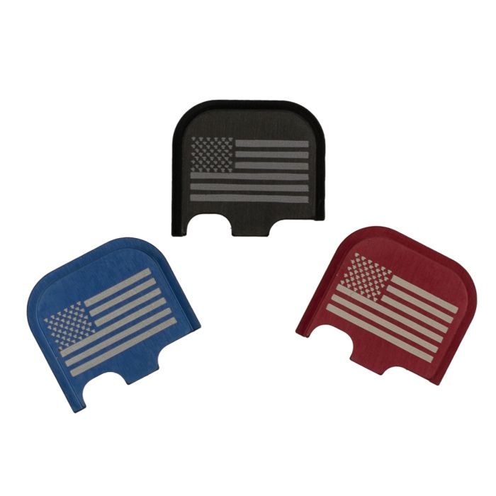 Rear Slide Plate for Glock 43, 43x and 48 - USA Flag